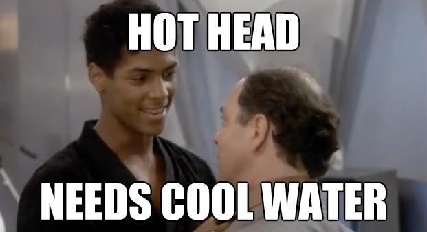 Hot Head needs cool water by hood memes | The Last Dragon Tribute